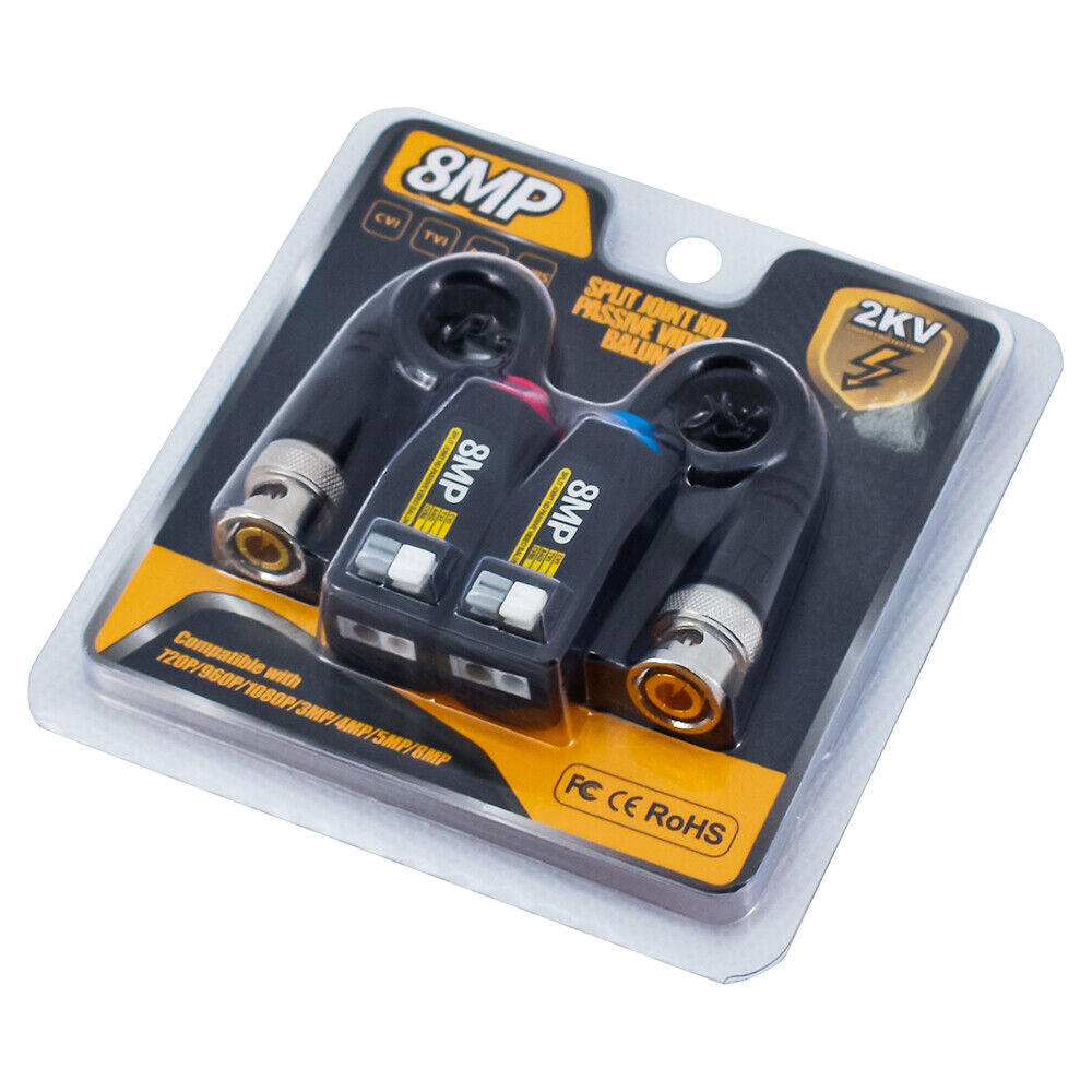 CCTV PASSIVE 8MP 4K BNC RJ45 VIDEO BALUN – NovoIT